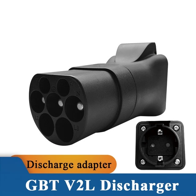 GBT V2L PORTABLE Discharger EV Conversion Schuko Socket Electric7351 ...