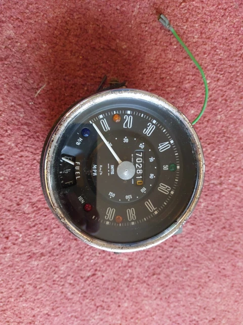CLASSIC MINI MK2 Mk3 Smiths Central Speedometer 90mph £30.00 - PicClick UK