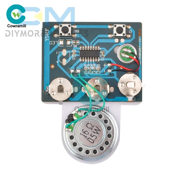 30S GREETING CARD Recordable Voice Chip Music Box Sound Module Musical ...