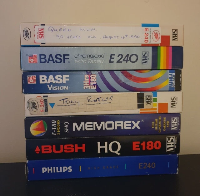 BUNDLE OF 7 x Used/Blank VHS Video Tapes Cassettes - Royal Family ...