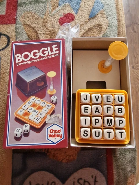 VINTAGE BOGGLE GAME - Chad Valley Games Retro 1976 Classic Word Game £2 ...