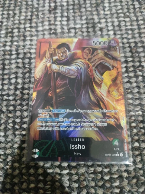 OP04-020 ISSHO :: Leader Alternative Art One Piece TCG Card EUR 40,62 ...