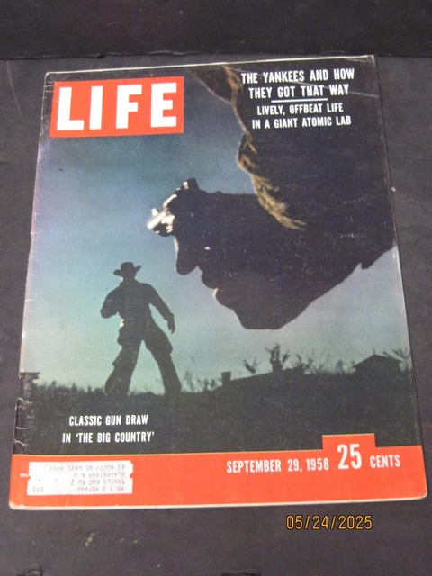 *LIFE MAGAZINE 1958 September 29 Classic Gun Draw in "the Big Country ...
