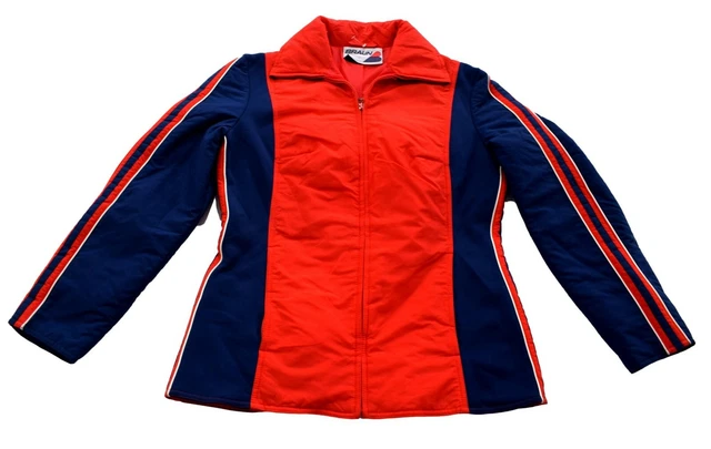 MENS VINTAGE 70S Red Blue Ski Jacket Anorak Retro Small 36" Chest £19. ...