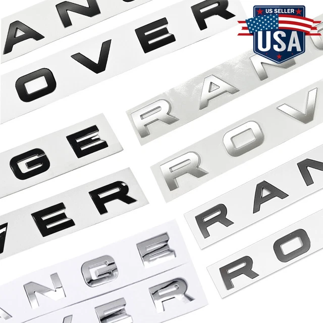 FOR RANGE ROVER 3D Letters Front Hood Rear Emblems Nameplate Badge $12. ...