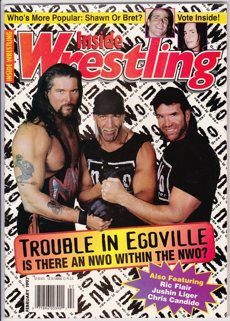 INSIDE WRESTLING MAGAZINE February 1997 nWo New World Order Nash Hall ...
