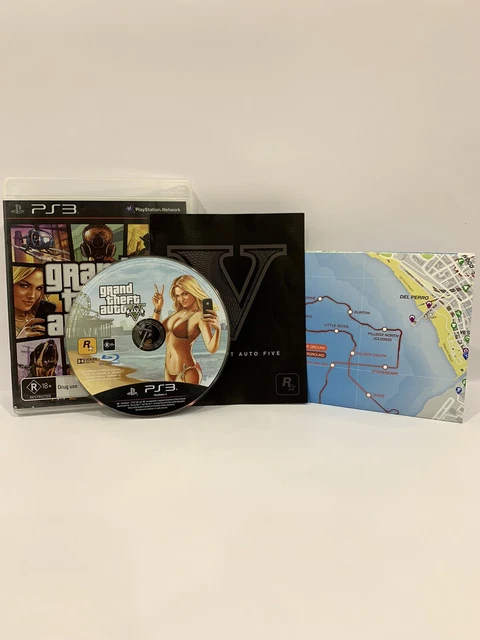 GRAND THEFT AUTO GTA V 5 Complete MAP PlayStation 3 PS3 Game PAL ...