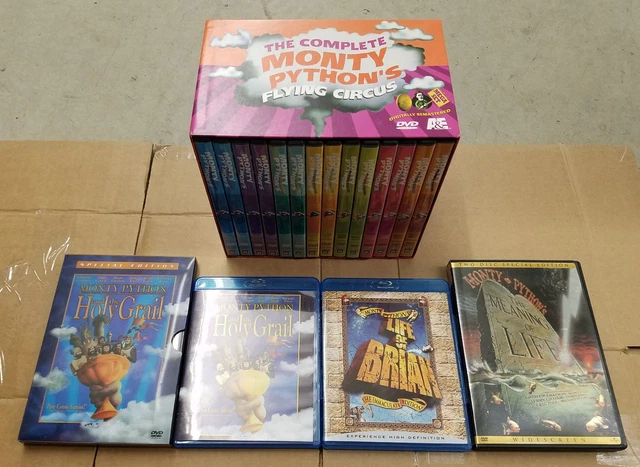 MONTY PYTHON MEGA Set + Holy Grail + Brian + Meaning Life Blu ray DVD ...