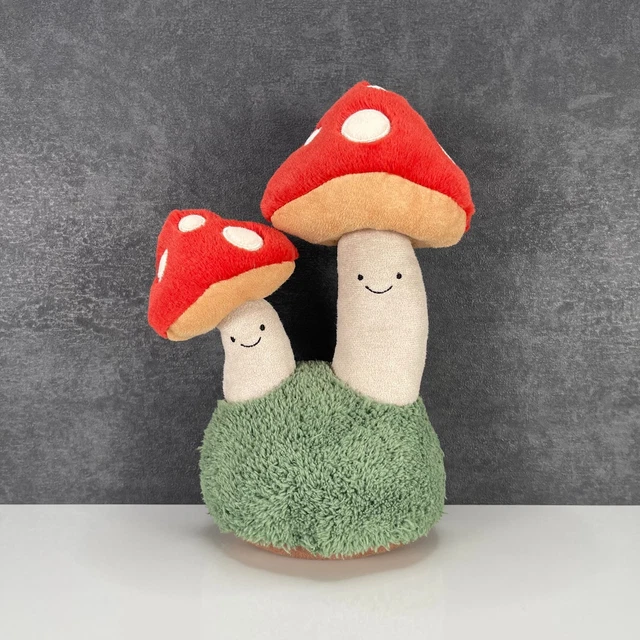 JELLYCAT AMUSEABLE PAIR of Toadstools Plush Soft Toy £40.00 - PicClick UK