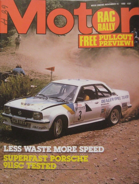 MOTOR MAGAZINE 15 November 1980 featuring Porsche 911SC road test, RAC ...