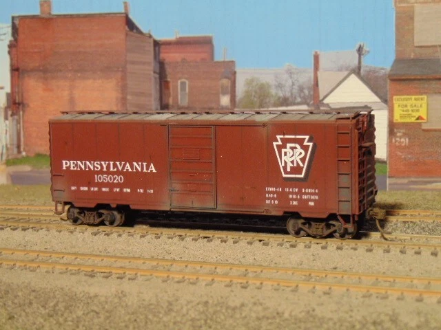 CUSTOM WEATHERED HO MTH Trains Pennsylvania Railroad PRR 40' PS-1 ...