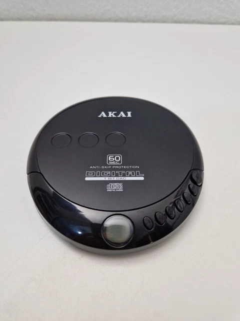AKAI A61007 PERSONAL CD Player Anti Skip Protection Black £16.99 ...