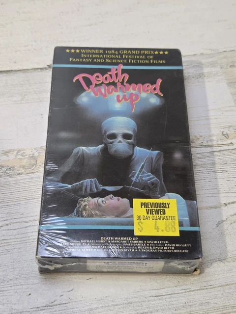 DEATH WARMED UP (1984,VHS) Rare Horror Slasher Vestron Video Michael ...