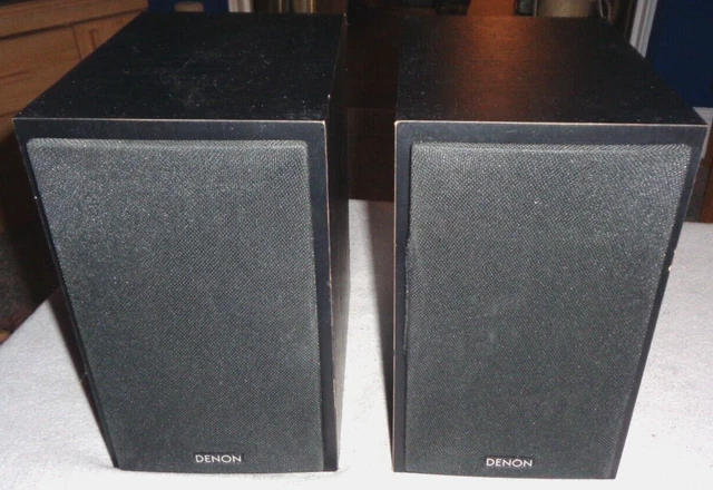 BLACK DENON SC-M39 2 Way Bookshelf Speakers Good Condition Sound Great ...