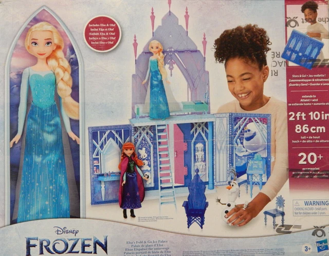 Disney Frozen 2 Elsas Fold And Go Ice Palace Castle Playset Toy For
