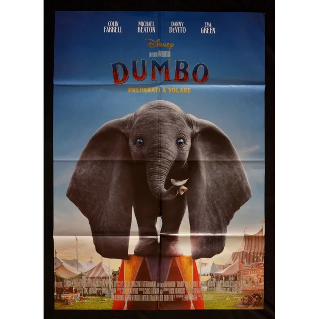 AFFICHE DUMBO WALT Disney Tim Burton Animation Cirque Éléphant Circus ...