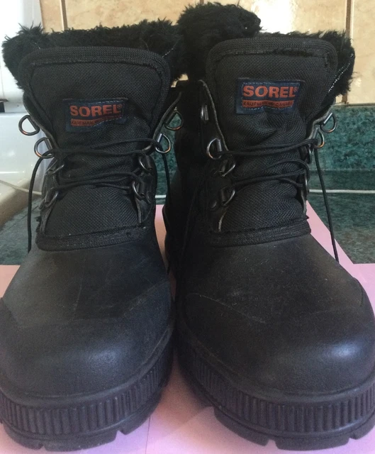 KAUFMAN CANADA SOREL Black Winter Snow Boots Work Outdoors READ ...