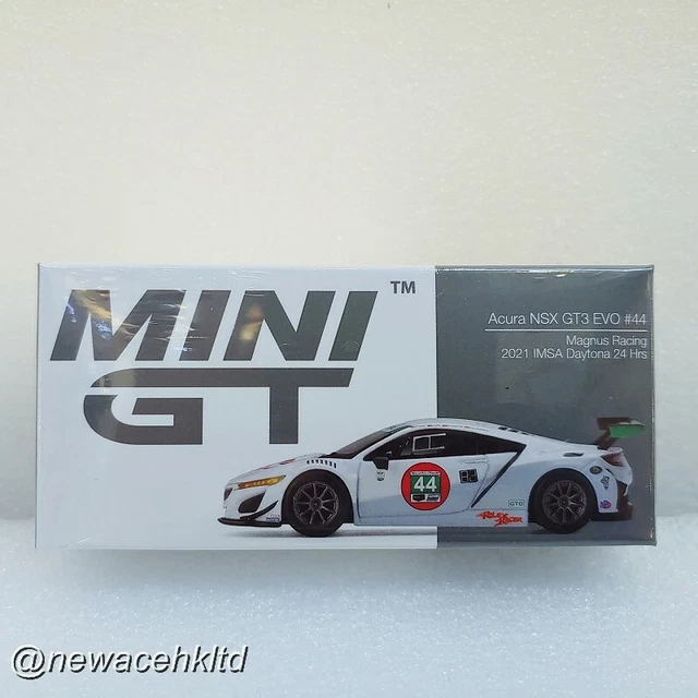 ACURA NSX GT3 EVO n°44 Magnus Racing 2021 IMSA Daytona MINI GT 1/64 # ...