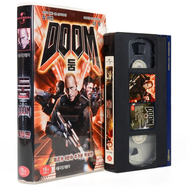 DOOM (2005) KOREAN Late VHS Rental [NTSC] Korea The Rock £61.97 ...