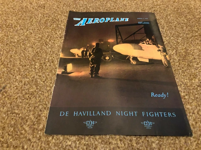 (AC67) AEROPLANE MAGAZINE Cover Page 11X8" De Havilland : Dove £2.99 ...