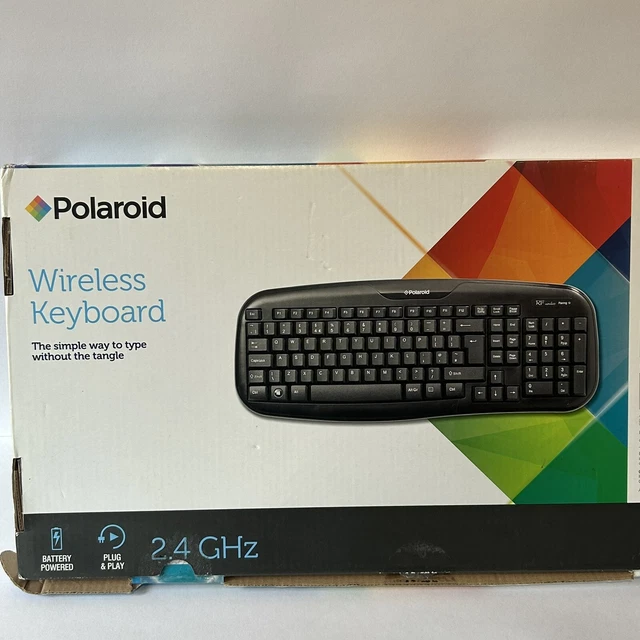 POLAROID WIRELESS KEYBOARD Model K1H Boxed Battery Powered 2.4Ghz £8.99 ...
