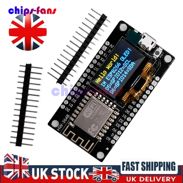 0 96and Oled Esp8266 Nodemcu Development Board Wifi Module Ch340c Driver Module Uk £8 99 Picclick Uk