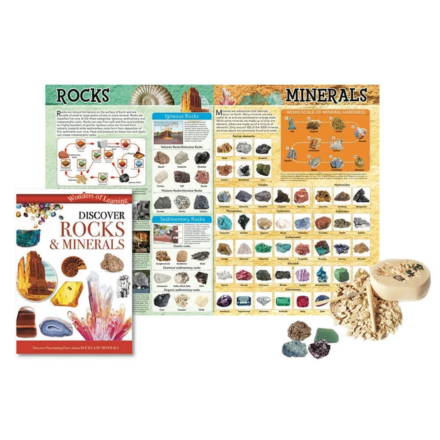 WONDERS OF LEARNING Educational Guide Discover Rocks and Minerals Tin ...