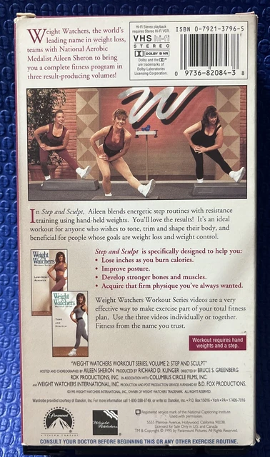 WEIGHT WATCHERS WORKOUT Series: Step and Sculpt Vol. 2(VHS, 1995 ...