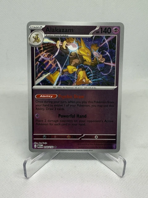 2025 POKEMON MEGA Evolution ALAKAZAM REVERSE HOLO NM 056/132 $2.79 ...