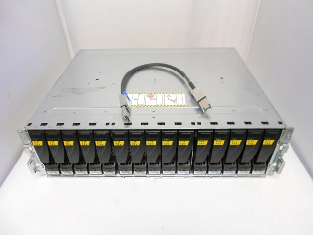 EMC EXPANSION ARRAY Jbod Server Disk Shelf W/ 15x 3.5 SATA Trays Dell ...