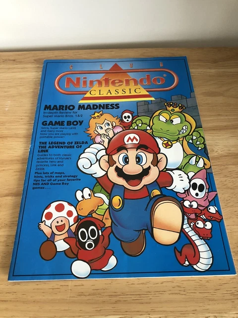 CLUB NINTENDO CLASSIC Magazine 1990 Super Mario Bros Legend Zelda NES ...