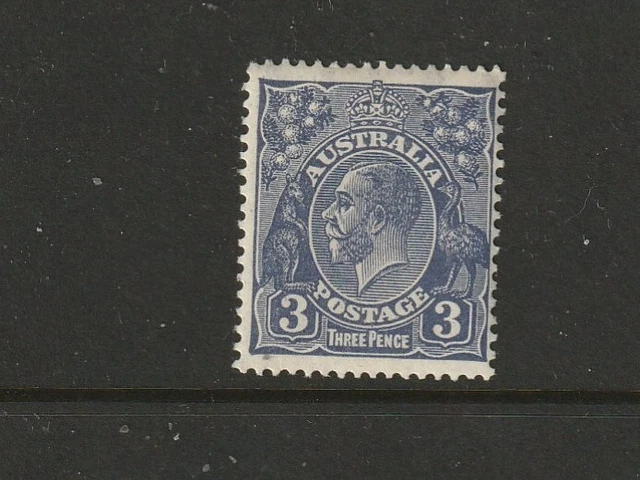 STAMPS AUST KGV 3d BLUE C OF A WMK MUH $17.00 - PicClick AU