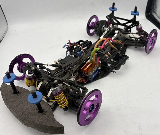 FOR PARTS TAMIYA TRF414M chassis with motor and ESC £282.81 - PicClick UK