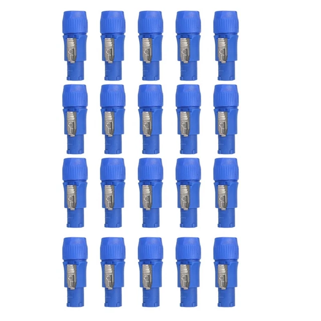 20PCS 3 PIN AC Powercon Connector Male Plug NAC3FCA NAC3FCB AC Cable ...