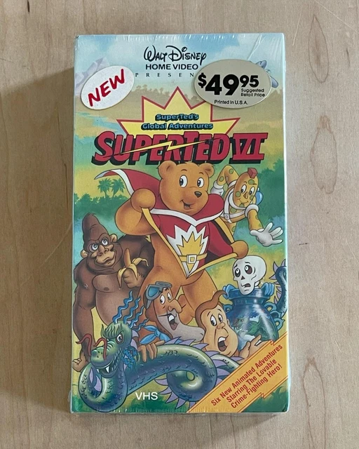 SUPERTED VI (1985) Sealed VHS Walt Disney Animation Superhero Toy ...