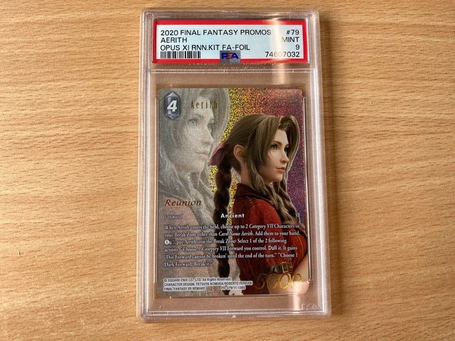 AERITH REUNION (PR-079/11-139S) FOIL FULL ART PSA 9 GEM MINT Final Fantasy £99.95 - PicClick UK