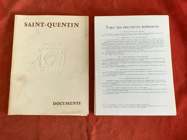 RARE - DOCUMENTS De La Ville De St Quentin - 32 Planches Repoduites EUR ...