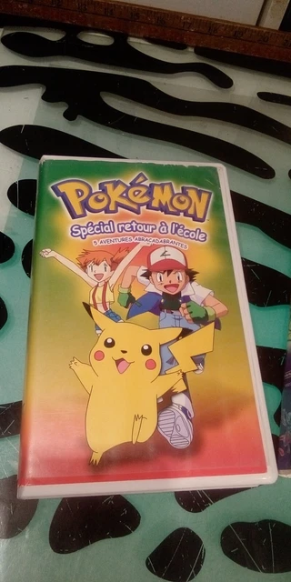 POKEMON VHS ULTRA Rare Back To School FRENCH & MewTwo Video Cassette ...