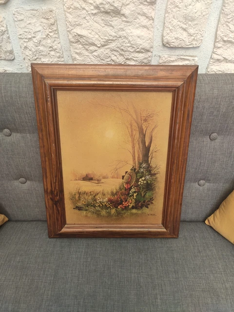 ANCIEN TABLEAU HUILE sur bois signé pascal EUR 12,00 - PicClick FR