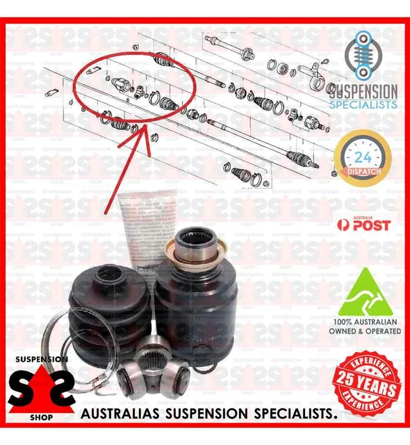 TRANSMISSION SIDED JOINT Kit, Drive Shaft Suit HONDA Accord Vi (Ck, Cg, Ch, Cf) EUR 108,24 ...