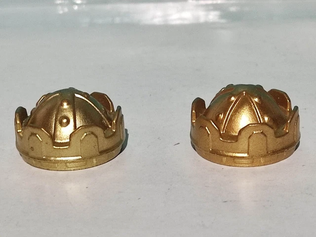 PLAYMOBIL X2 GOLDEN Crowns Couronne Des Rois Golden King Prince Château ...