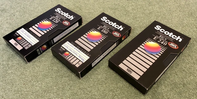 3X 3M SCOTCH UK Recordable VHS Video Cassettes £6.00 - PicClick UK