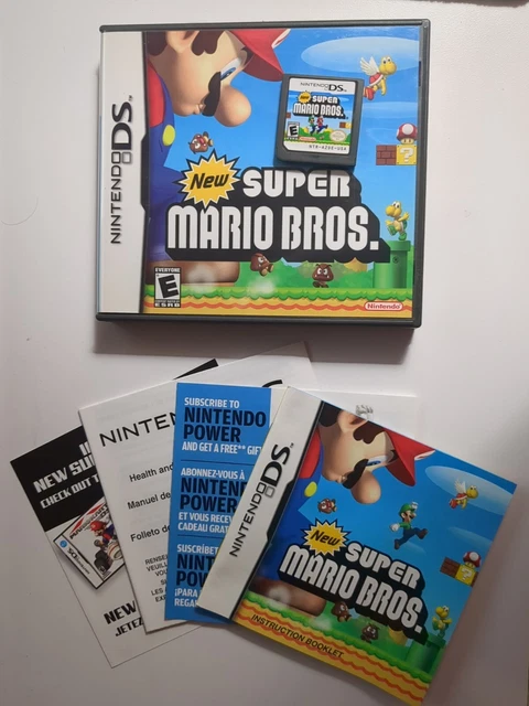 NEW SUPER MARIO Bros Complete In Box w/ Manual - Tested - Nintendo DS £ ...