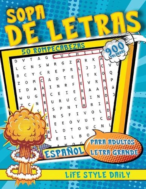 SOPA DE LETRAS en Espaol Para Adultos Letra Grande: Espa?ol Libro Para Adultos M EUR 18,26 ...