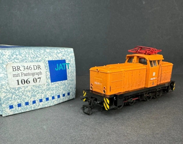 SPUR TT DIESELLOK BR 346 DR orange mit Pantograph, Jatt/OVP, prima aus ...