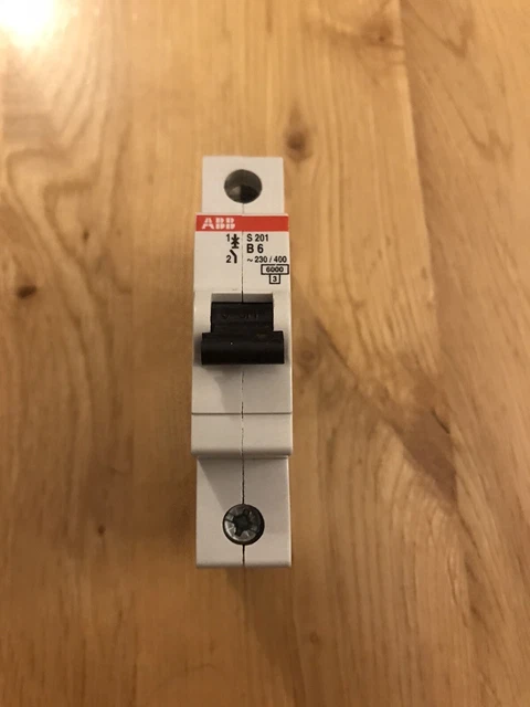 ABB 6 AMP Type B Mcb Circuit Breaker S201 B6 EUR 4,58 - PicClick DE