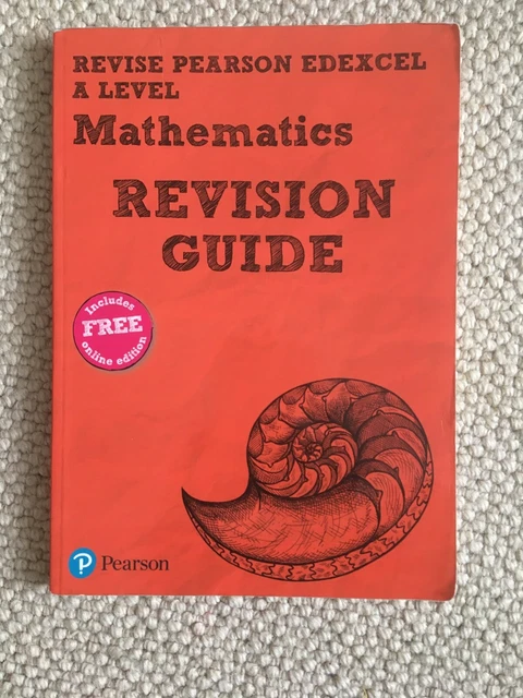 REVISE PEARSON EDEXCEL A Level mathematics revision guide $6.46 - PicClick