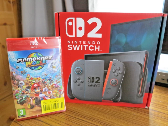 NINTENDO SWITCH 2 console + Mario Kart World *PHYSICAL VERSION* *UK ...