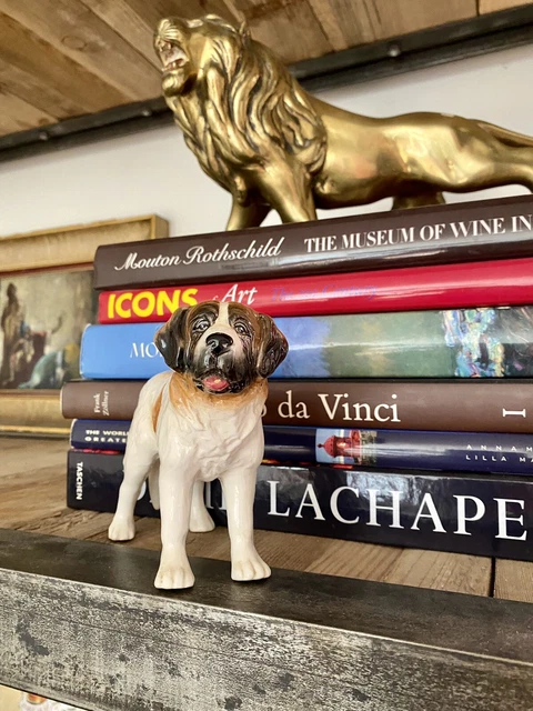 BESWICK ENGLAND SAINT Bernard porzellan hund vintage unikat EUR 88,00 ...