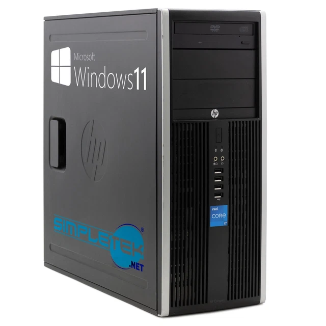 HP 8300 CMT i7 WINDOWS 11 PRO 16GB 2TB 2GB GPU GT710 PC FISSO RS232 DVD ...